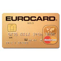 Eurocard Gold, kreditgräns på 200 000 kr, 45 räntefria dagar, ränta 11,05%
