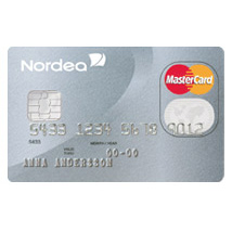 Nordea Credit Mastercard, maxkredit 50 000 kr, 55 räntefria dagar, 13.20%